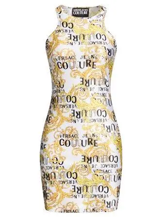 Versace Mini Logo-print Dress - White