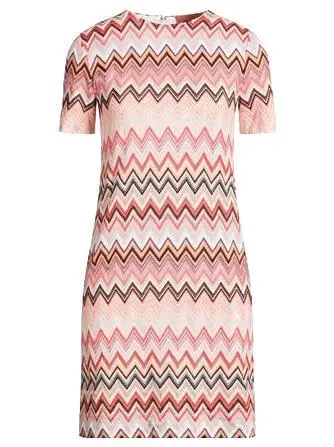 Missoni Mini Dress In Cotton And Viscose - Pink