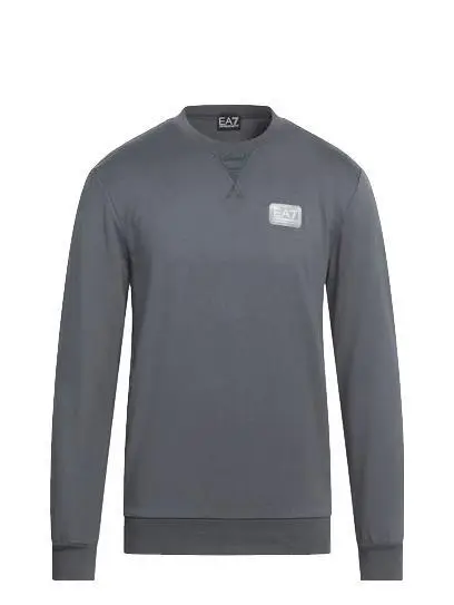 EA7 Cotton-blend Terry Sweatshirt - Grey