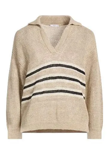 Peserico Easy Striped Sweater - Beige