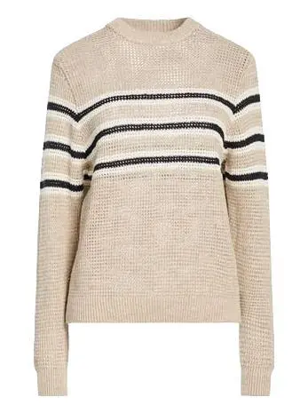Peserico Intarsia-knit Linen And Cotton Sweater - Grey