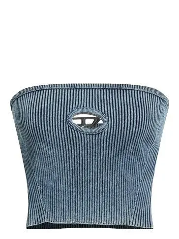 DIESEL® Ribbed-knit Tube Top - Blue