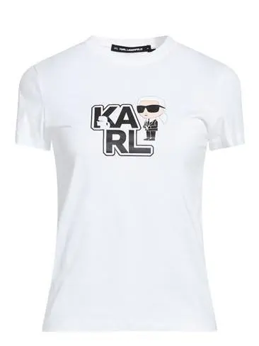Karl Lagerfeld T-shirt In Organic Cotton - White