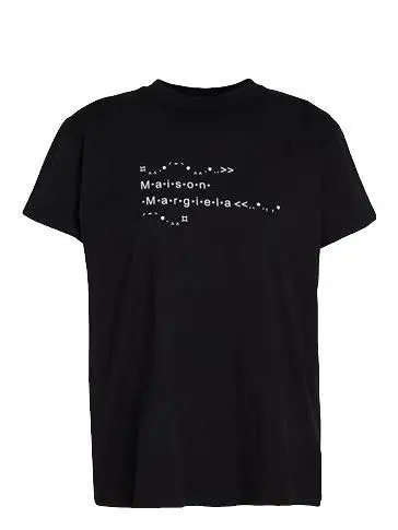 MAISON MARGIELA Logo-print Cotton T-shirt - Black
