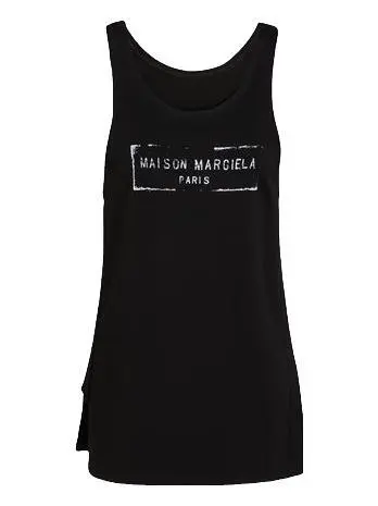 MAISON MARGIELA Viscose And Cotton Tank Top - Black