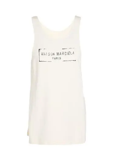 MAISON MARGIELA Viscose And Cotton Tank Top - White