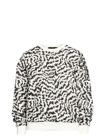 Karl Lagerfeld Sweatshirt In Organic Cotton And Recycled Polyester - White