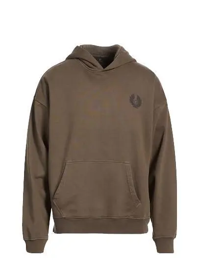 Belstaff Cotton Logo Hooded Sweatshirt - Beige