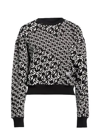 Karl Lagerfeld Sweatshirt In Organic Cotton And Recycled Polyester - Black