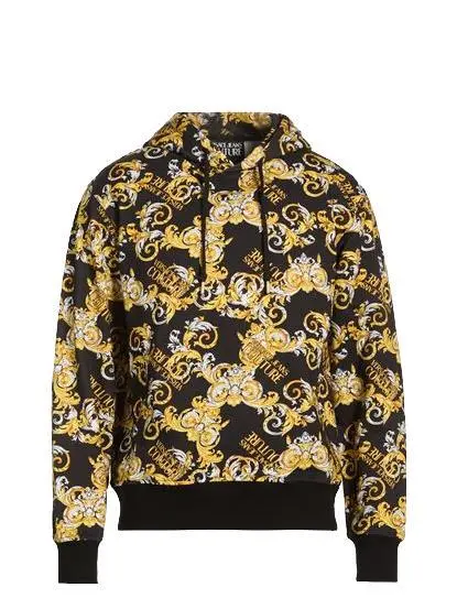 Versace Sweatshirt With Signature Print - Black