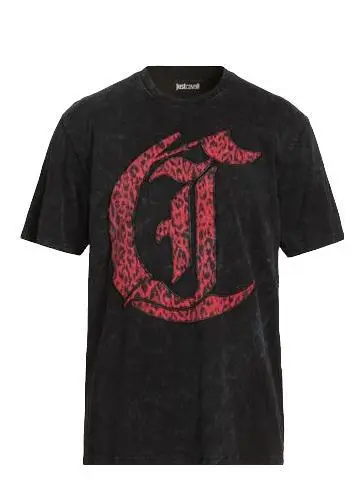 Just Cavalli T-shirt Charcoal Size Cotton - Grey