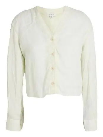 Crossley Linen Solid Shirt - Green