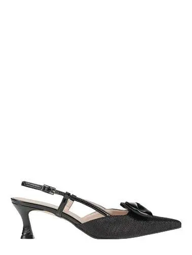 NILA & NILA Slingback Pumps With Bow Detail - Black