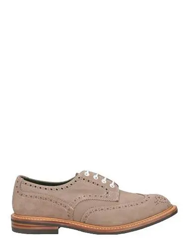 TRICKER'S Lace-up Brogue Shoes - Grey