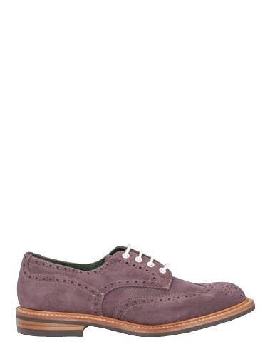 TRICKER'S Suede Brogues - Plum