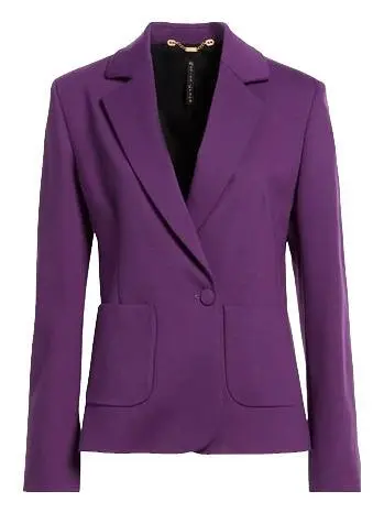 MANILA GRACE Single-breasted Blazer - Purple