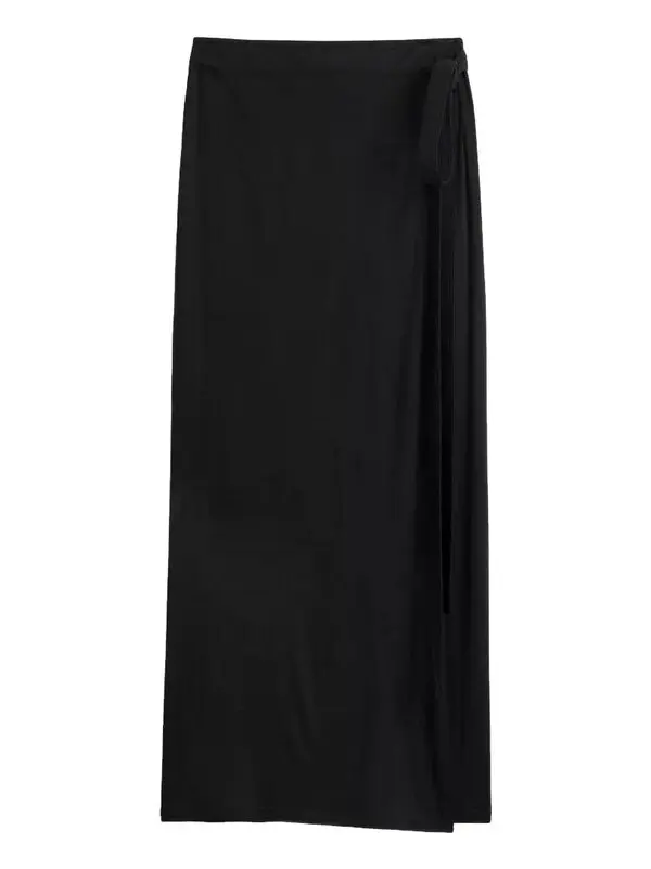 TOTEME Wrap-style Midi Skirt - Black
