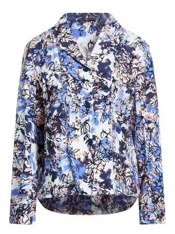 High Floral-print Jacket - Blue