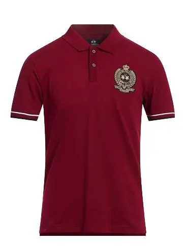 LA MARTINA Polo Shirt Size Cotton, Elastane - Red