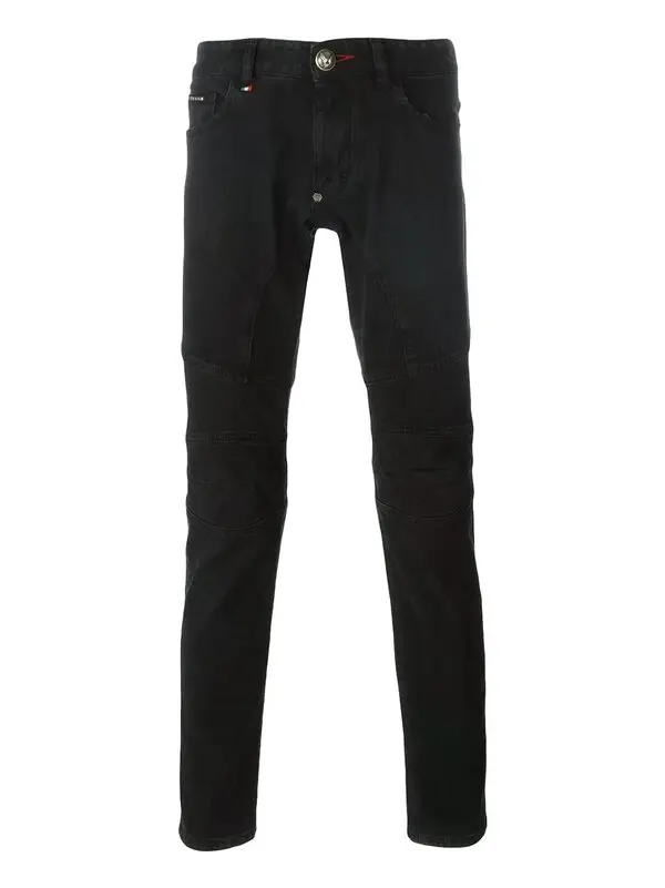 Philipp Plein Biker Jeans - Black
