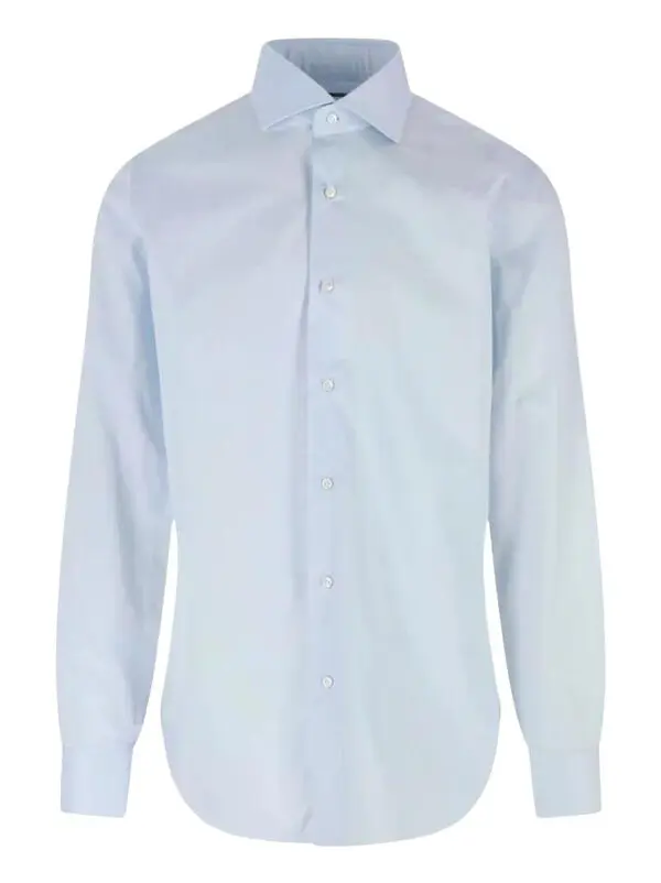 BARBA NAPOLI Cotton Shirt - Blue