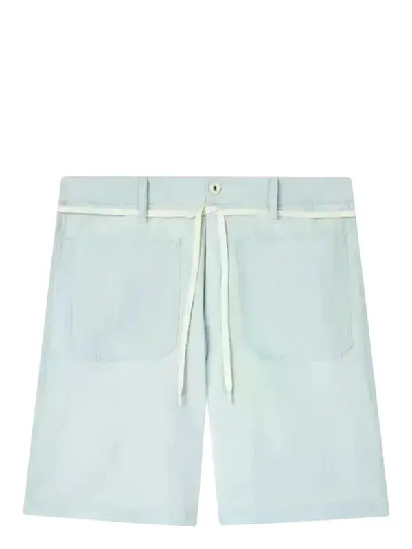 Kenzo Drawstring Chambray Shorts - Blue