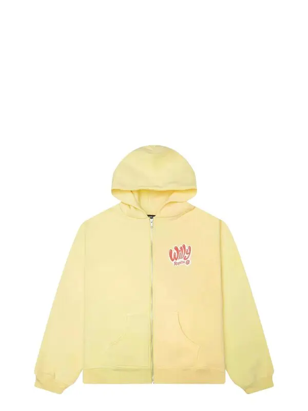 WILLY CHAVARRIA Ropita Zip-up Hoodie - Yellow
