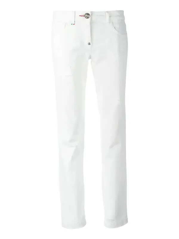 Philipp Plein Boyfriend Jeans - White