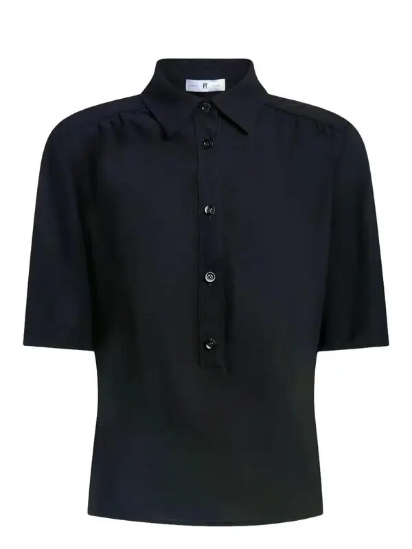 PT TORINO Eleonora Short-sleeve Polo - Blue