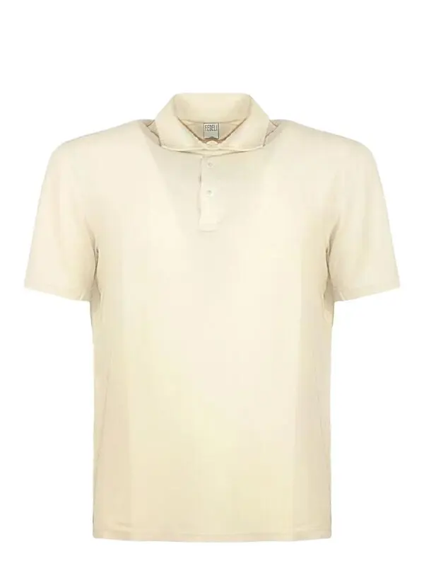 Fedeli Buttoned Polo Shirt - Neutrals