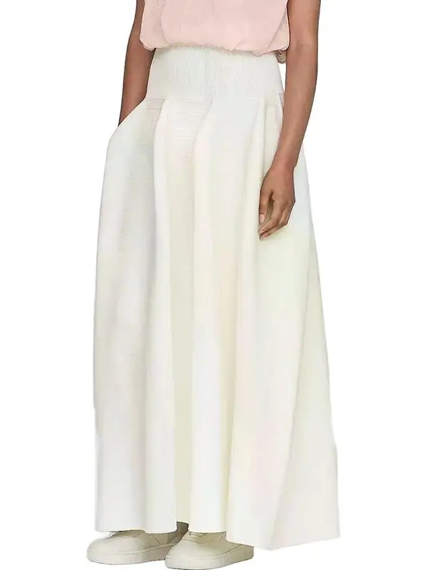 CFCL Pottery Flared Maxi Skirt - White