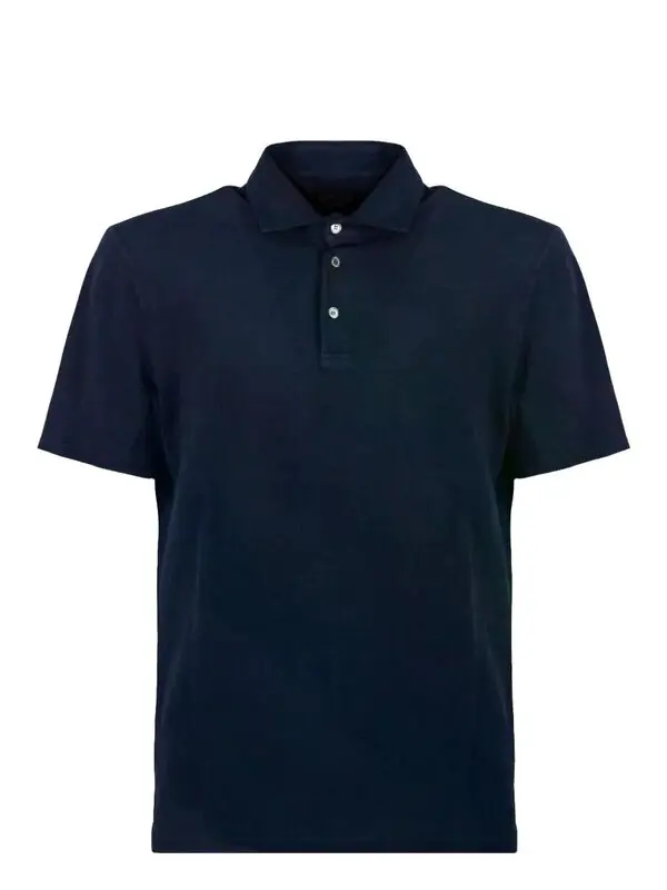 Fedeli Buttoned Polo Shirt - Blue
