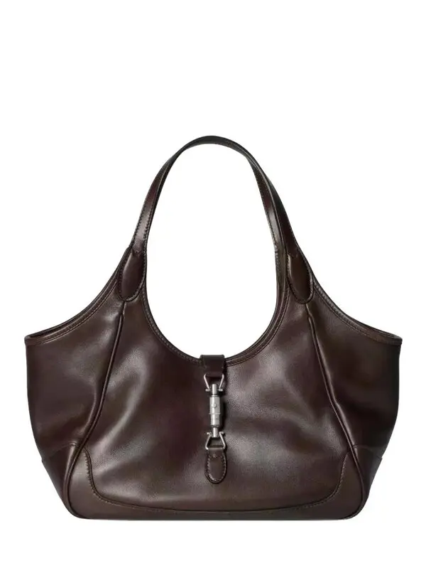 Gucci Mercato Piston-closure Shoulder Bag - Brown