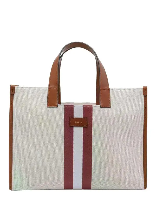 Bally Easy Striped Tote Bag - Neutrals