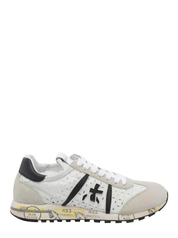 Premiata Lucyd Suede-panel Sneakers - Neutrals