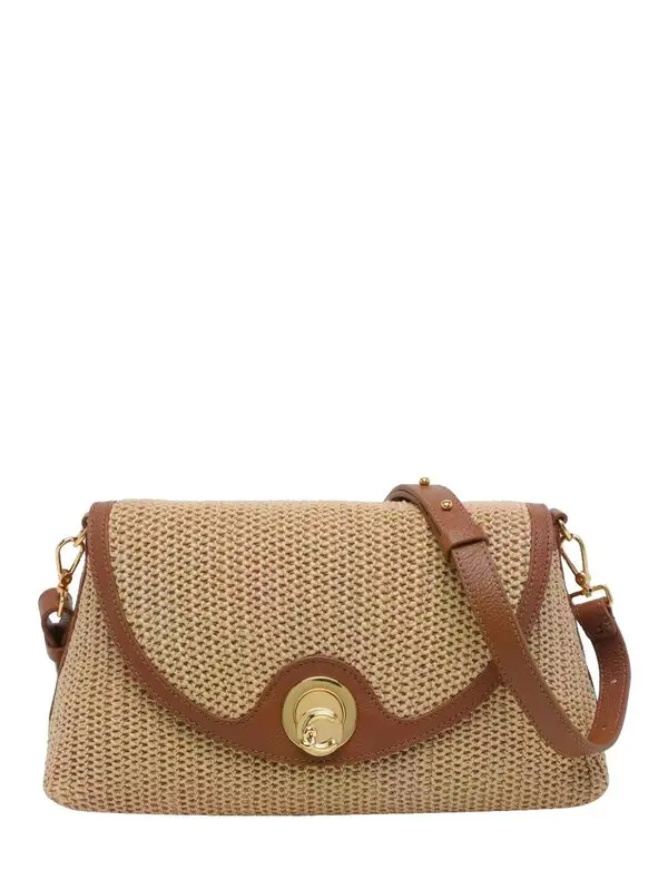 COCCINELLE Nikila Straw Shoulder Bag - Neutrals