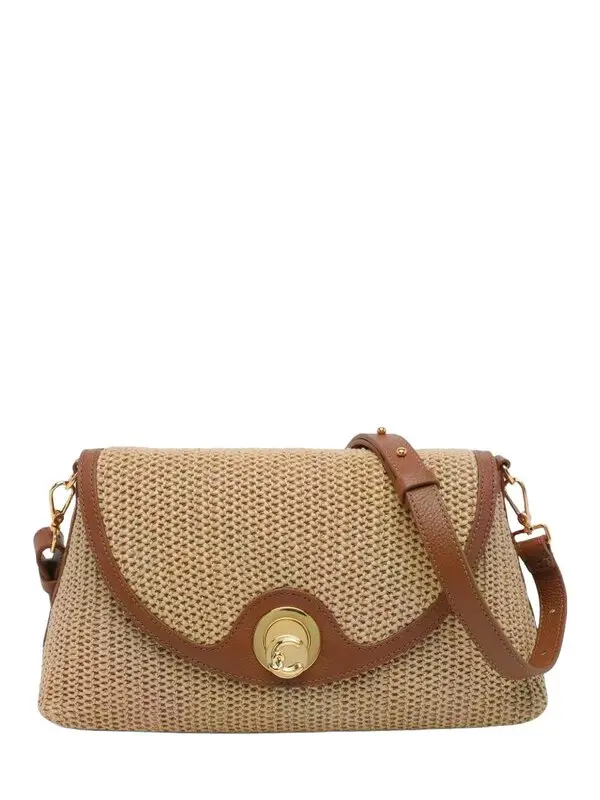 COCCINELLE Nikila Straw Shoulder Bag - Neutrals