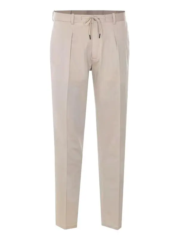 CIRCOLO 1901 Drawstring Straight-leg Trousers - Neutrals