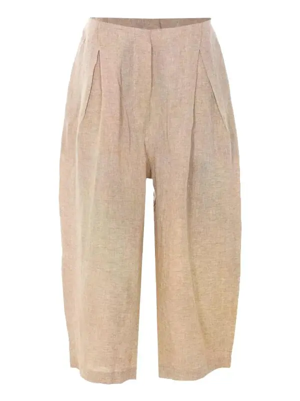 MAURIZIO PECORARO Pleated Elasticated-waist Trousers - Neutrals