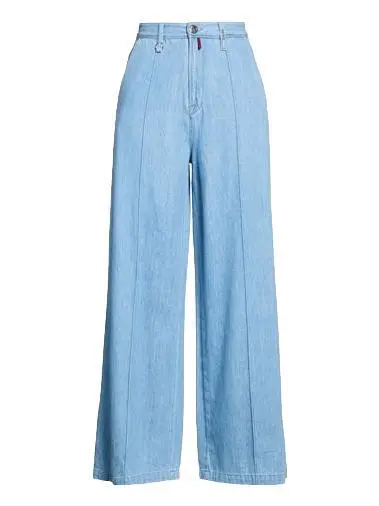High Wide-leg Jeans - Blue