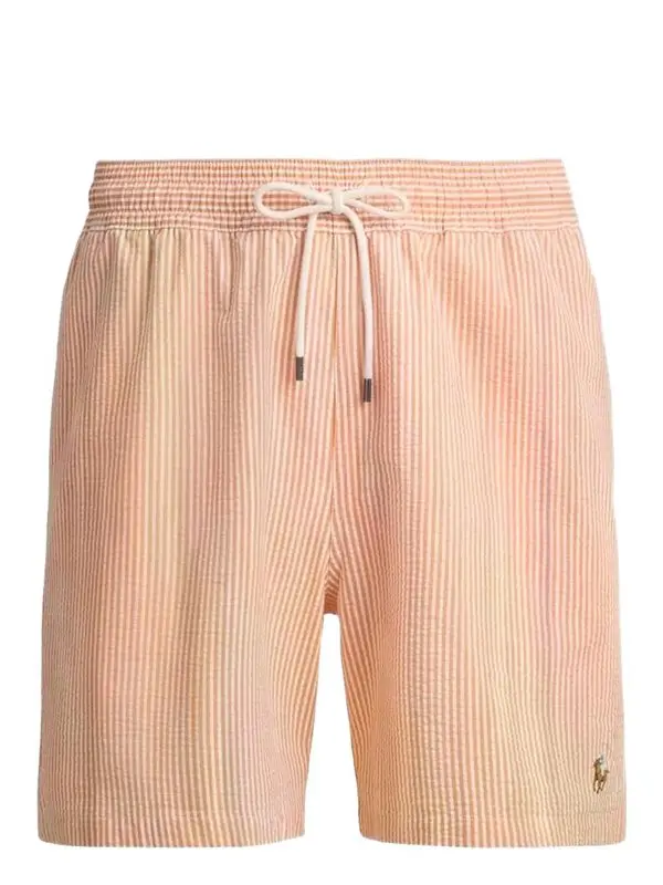 Polo Ralph Lauren Traveler Seersucker Shorts - Orange