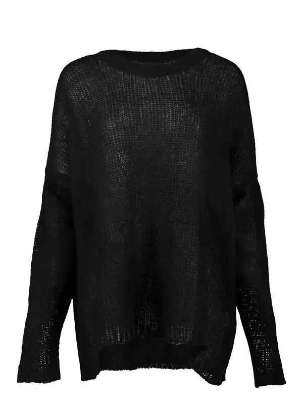 Sprwmn Jade Open-knit Sweater - Black
