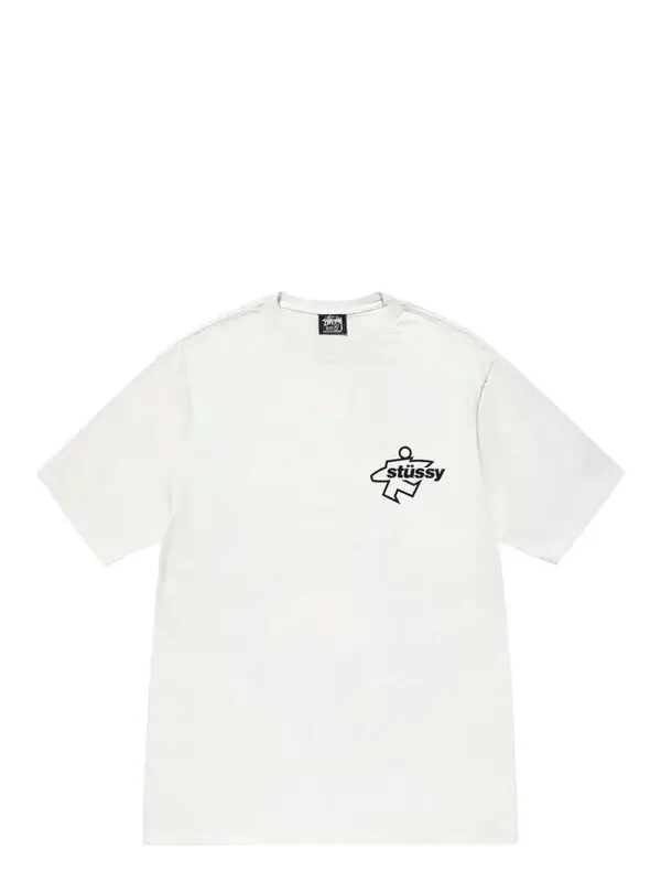 StÜssy Logo-print Jersey T-shirt - White