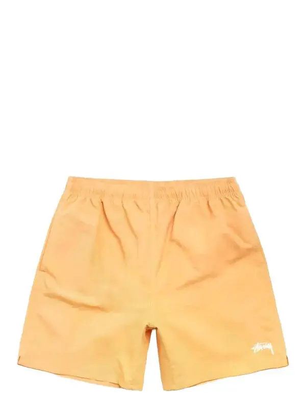 StÜssy Logo-print Swim Shorts - Orange
