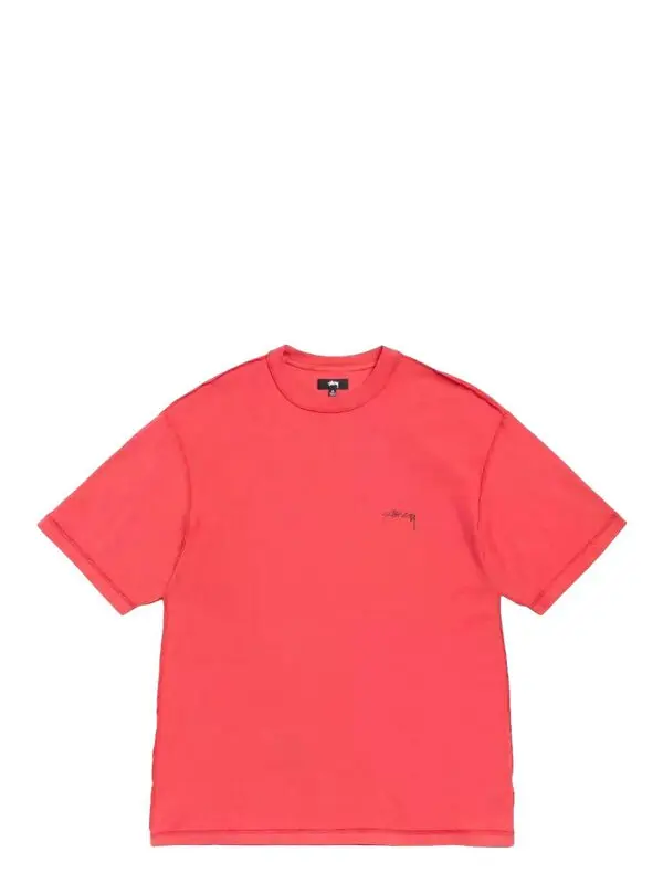 StÜssy Logo-print Cotton T-shirt - Red