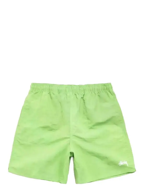 StÜssy Logo-print Swim Shorts - Green