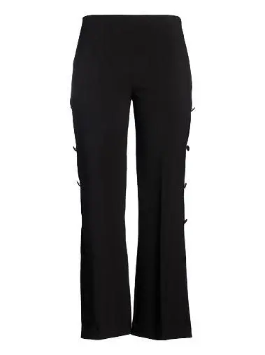 Sandro Flared Crepe Pants - Black