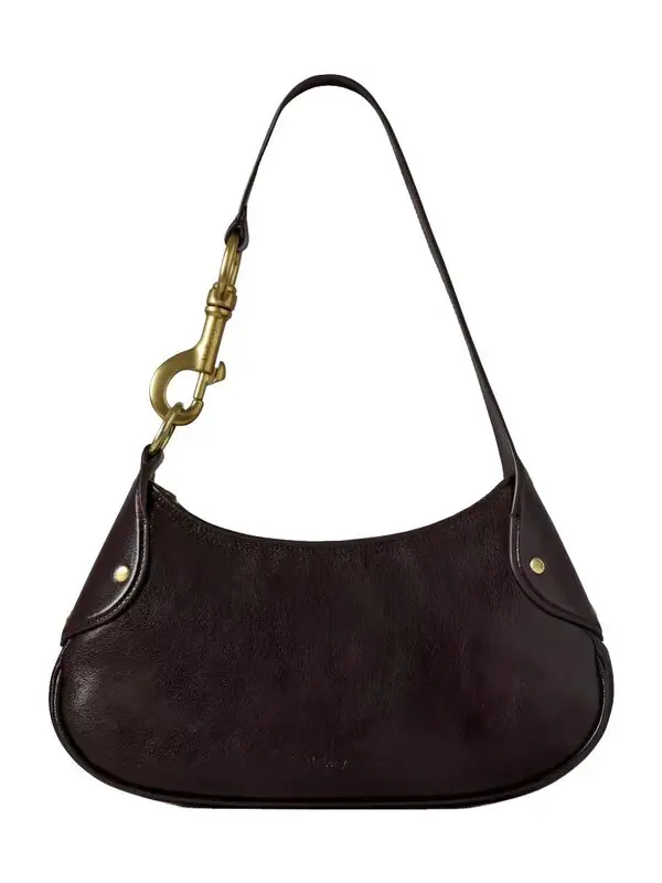 Mulberry Hackney Leather Shoulder Bag - Brown