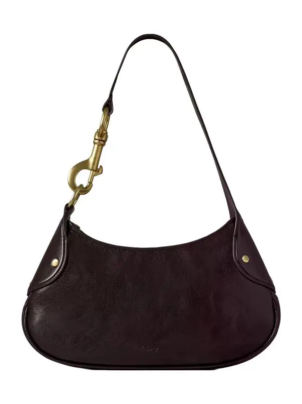Mulberry Hackney Leather Shoulder Bag - Brown