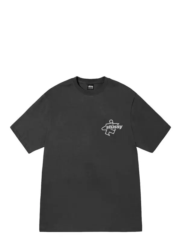 StÜssy Graphic-print Cotton T-shirt - Black